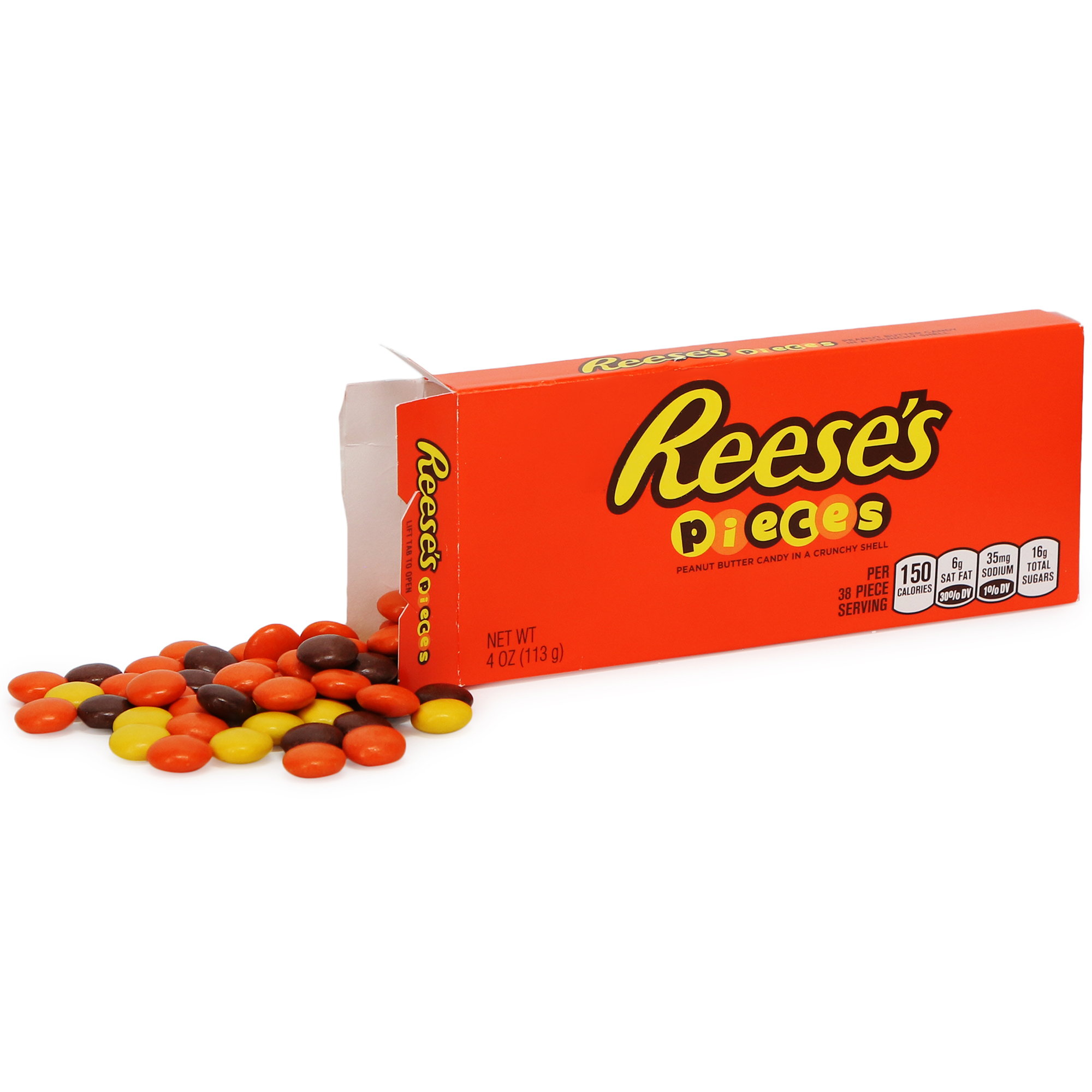 Reeses Pieces Box Reese's Pieces Peanut Butter In A Crunchy Shell