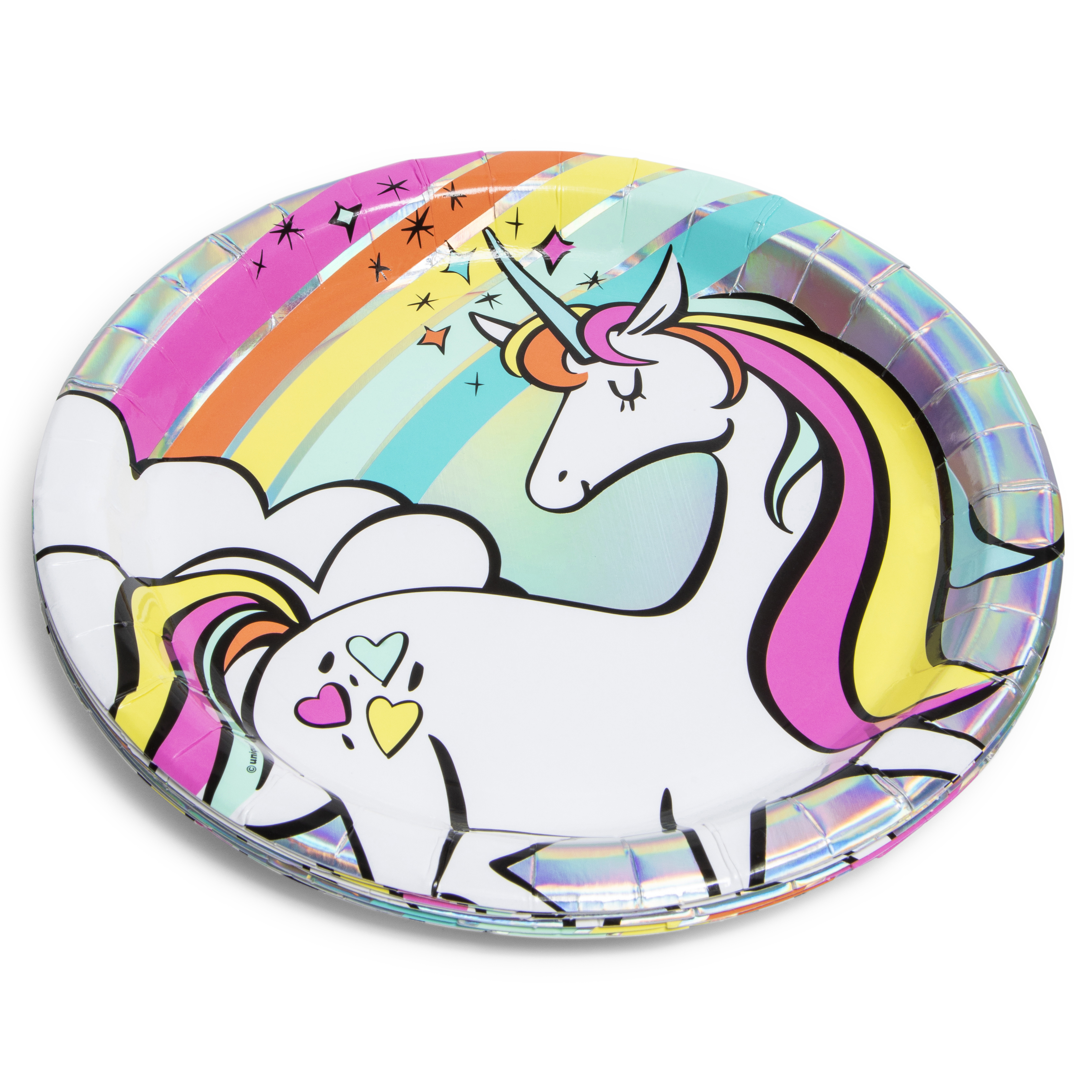 Rainbow Unicorn Party Plates