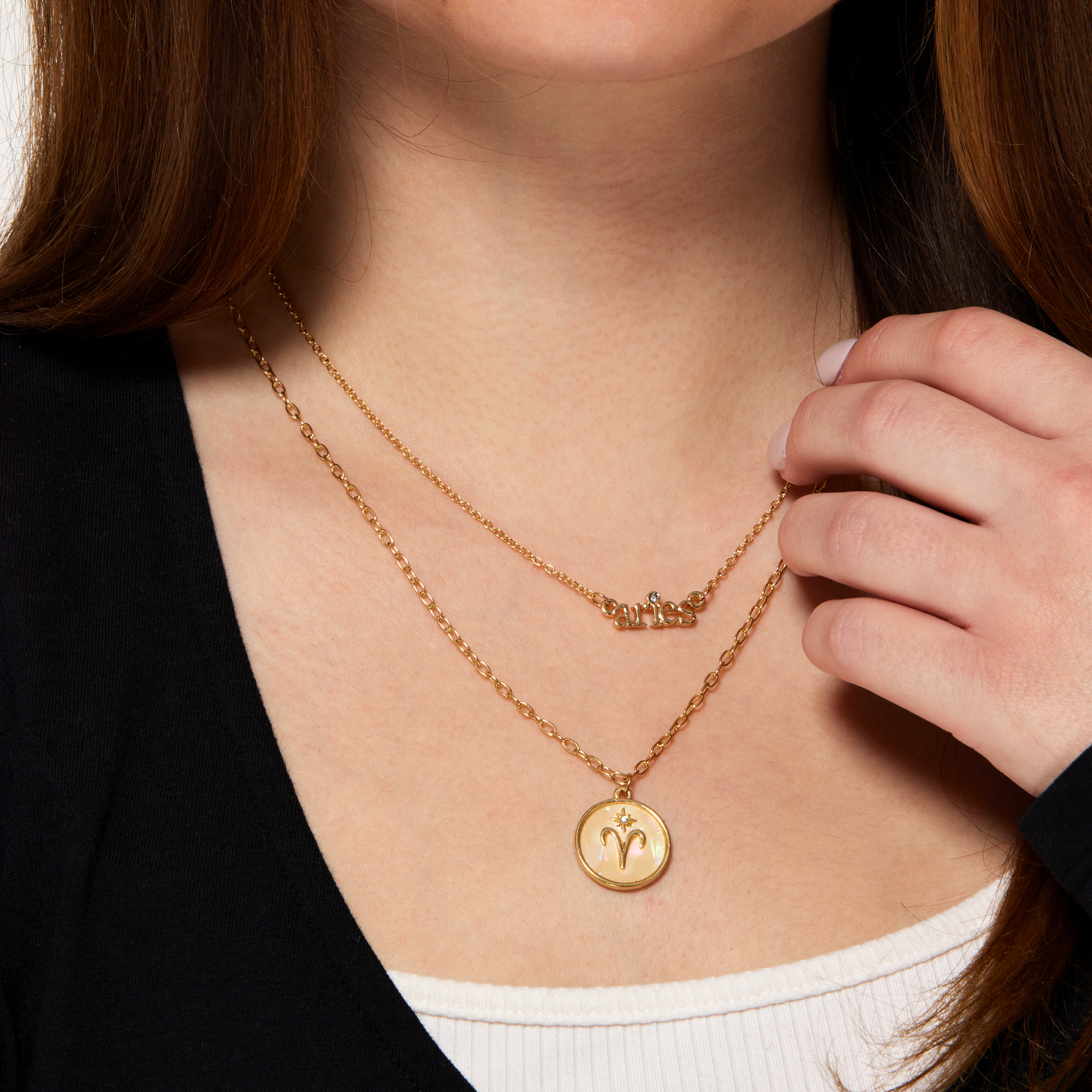 Zodiac layered necklace store