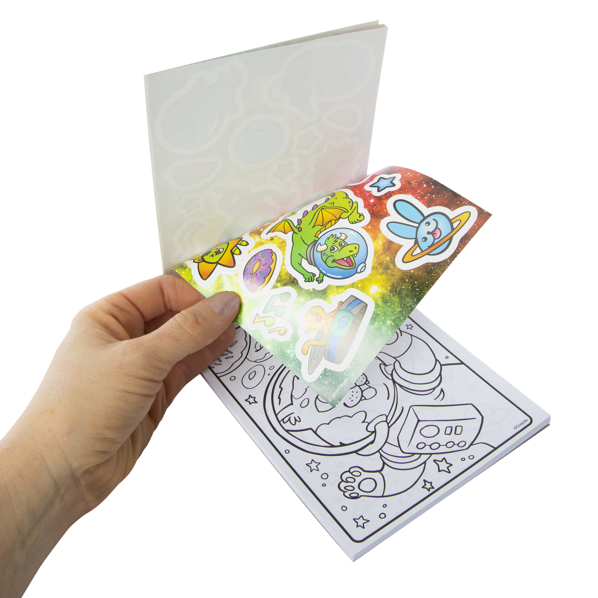 Five Below Crayola® cosmic cats coloring & sticker activity pad at ...
