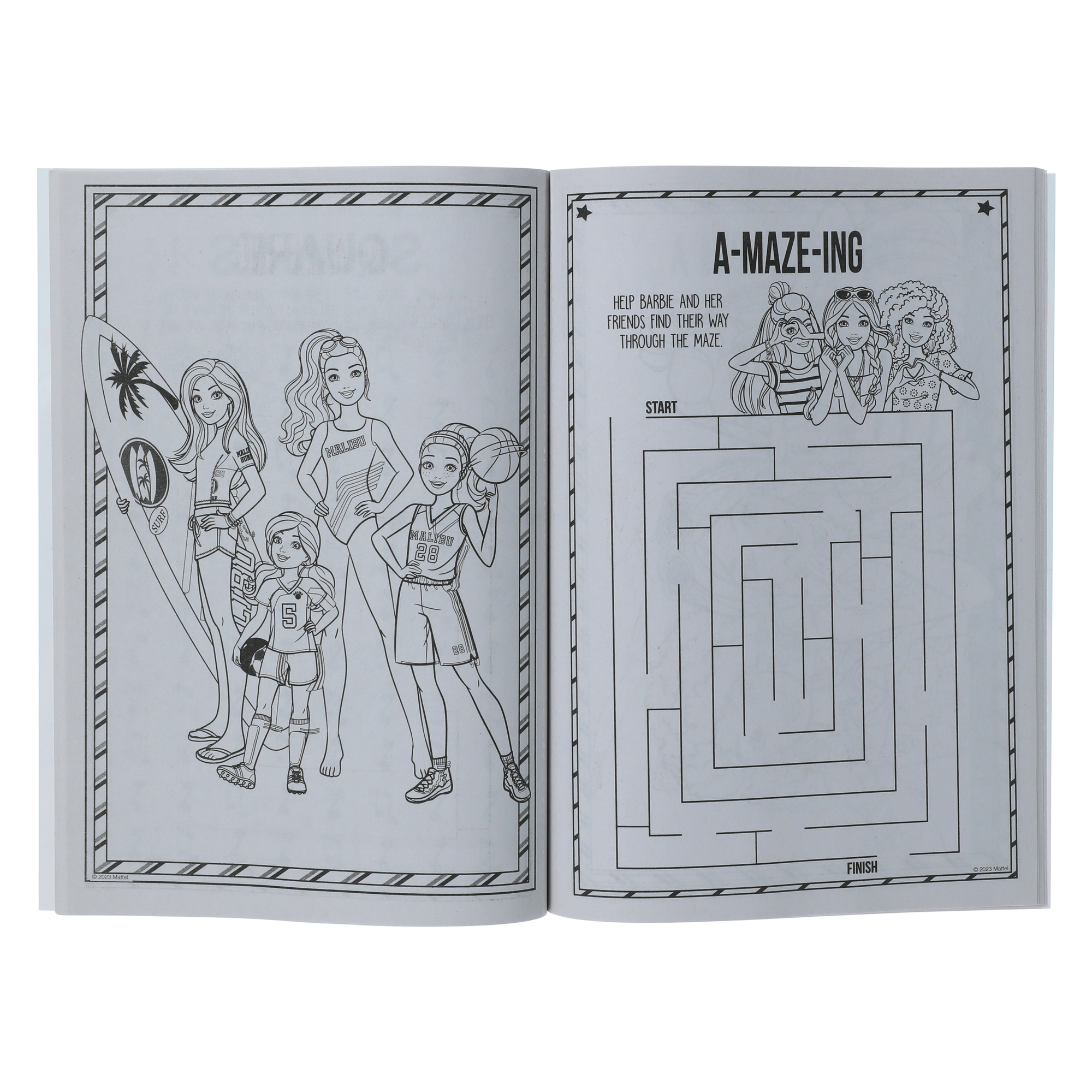 mattel coloring book