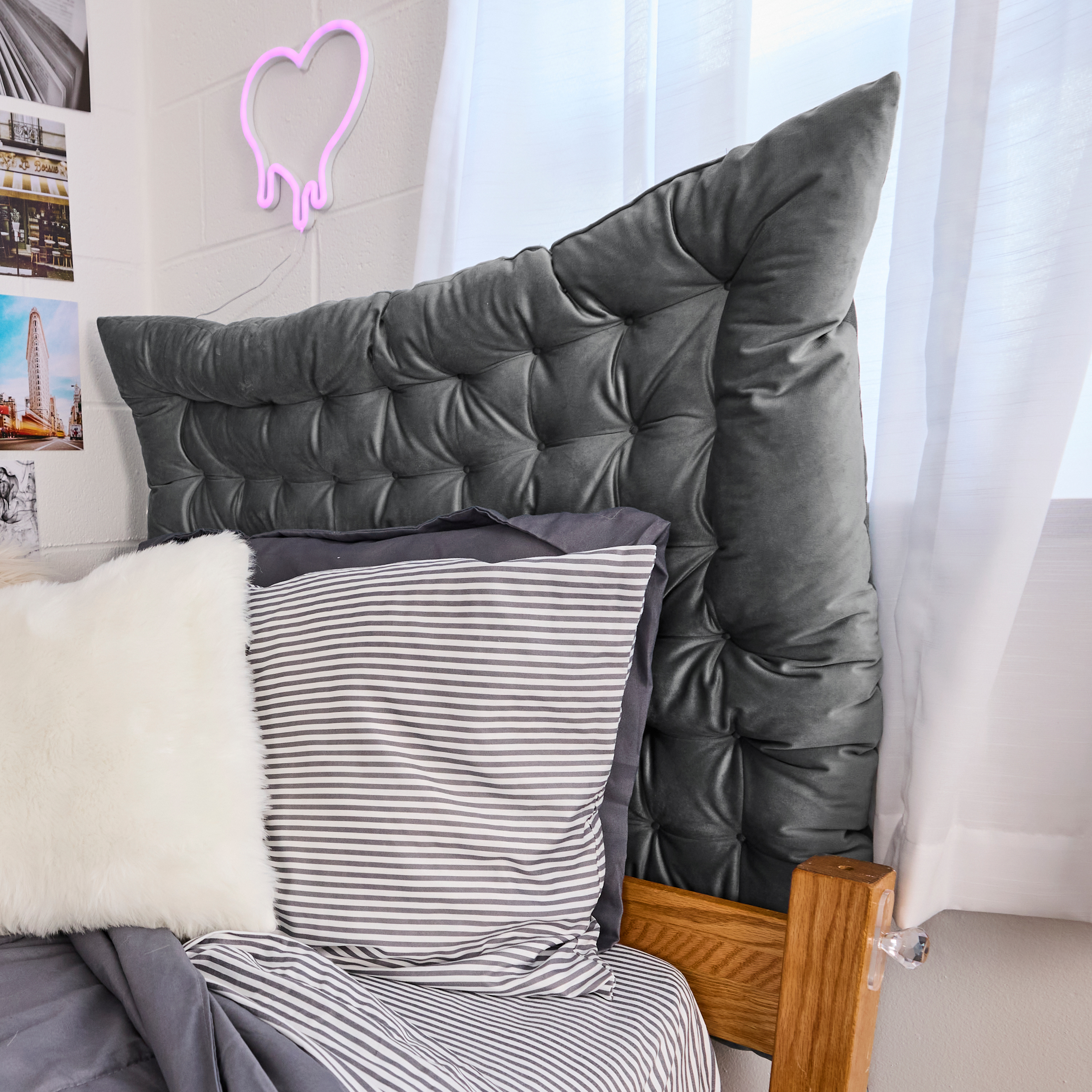 twin XL pillow headboard 40in x 34in Five Below