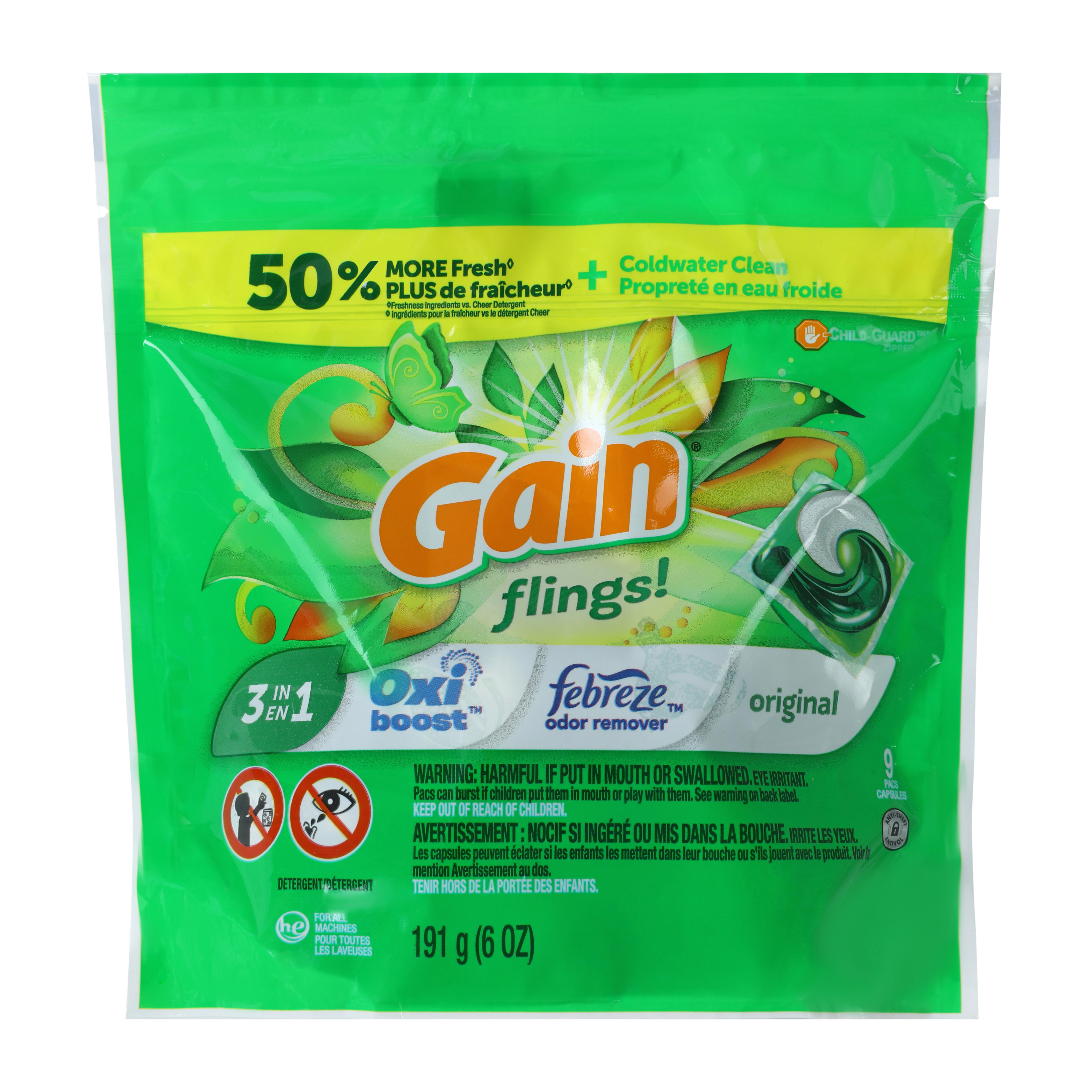 Gain Flings Pods Island Fresh Flings Laundry Detergent | Gain