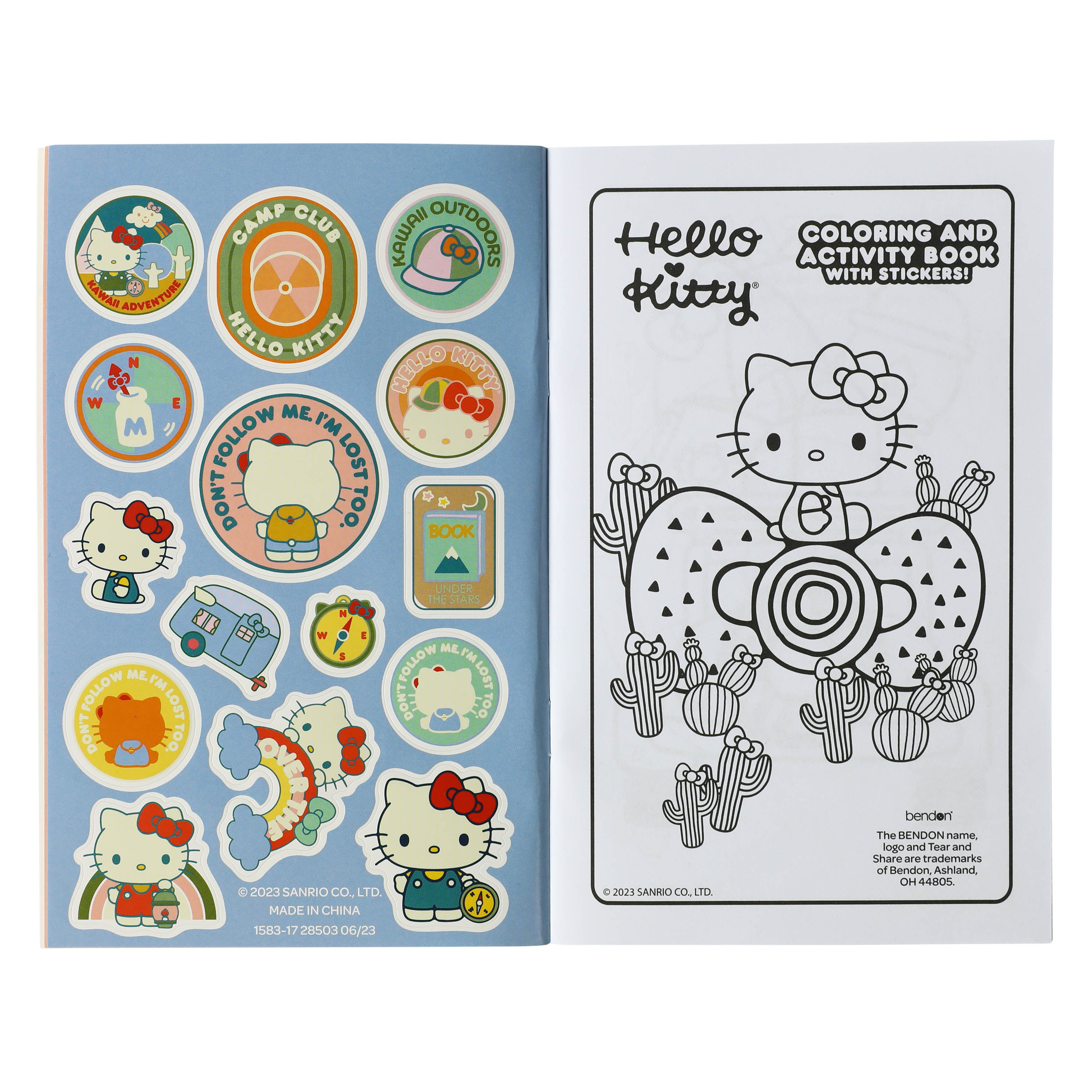 Hello Kitty Stickers Hello Kitty Coloring Activity Book Super Set 5 ...
