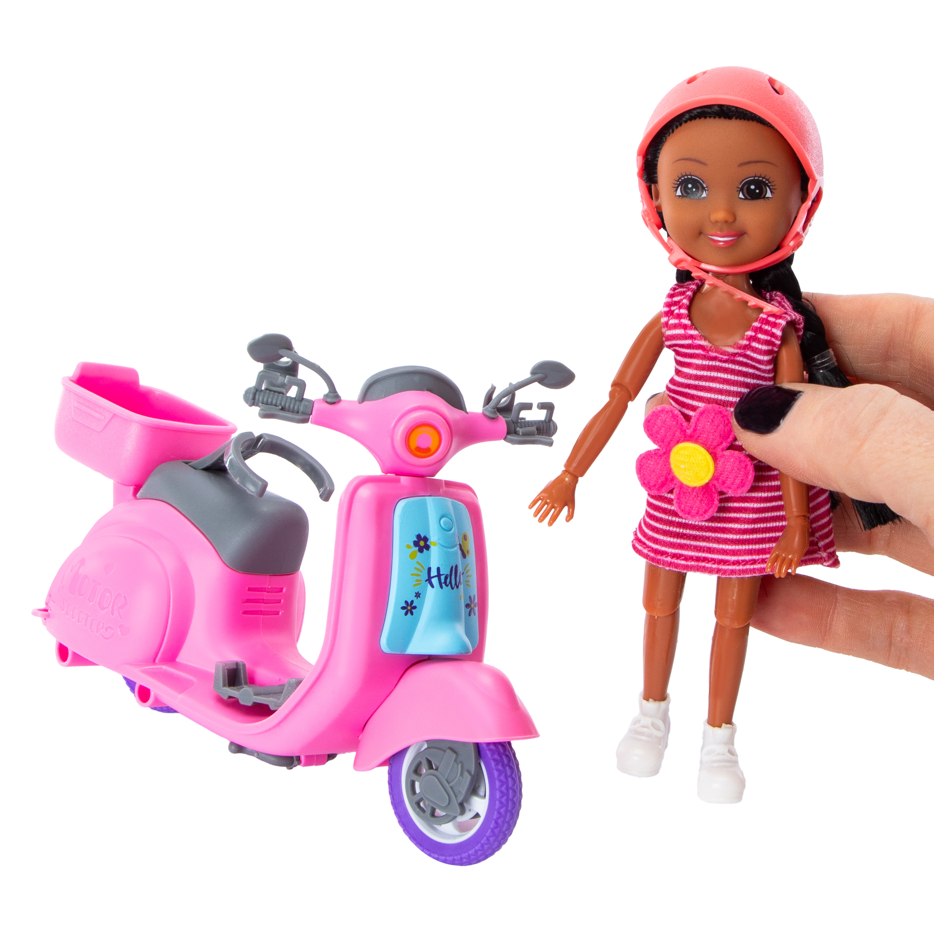 Barbie Pink Scooter Barbie On The Go Pink Scooter And Doll | Barbie