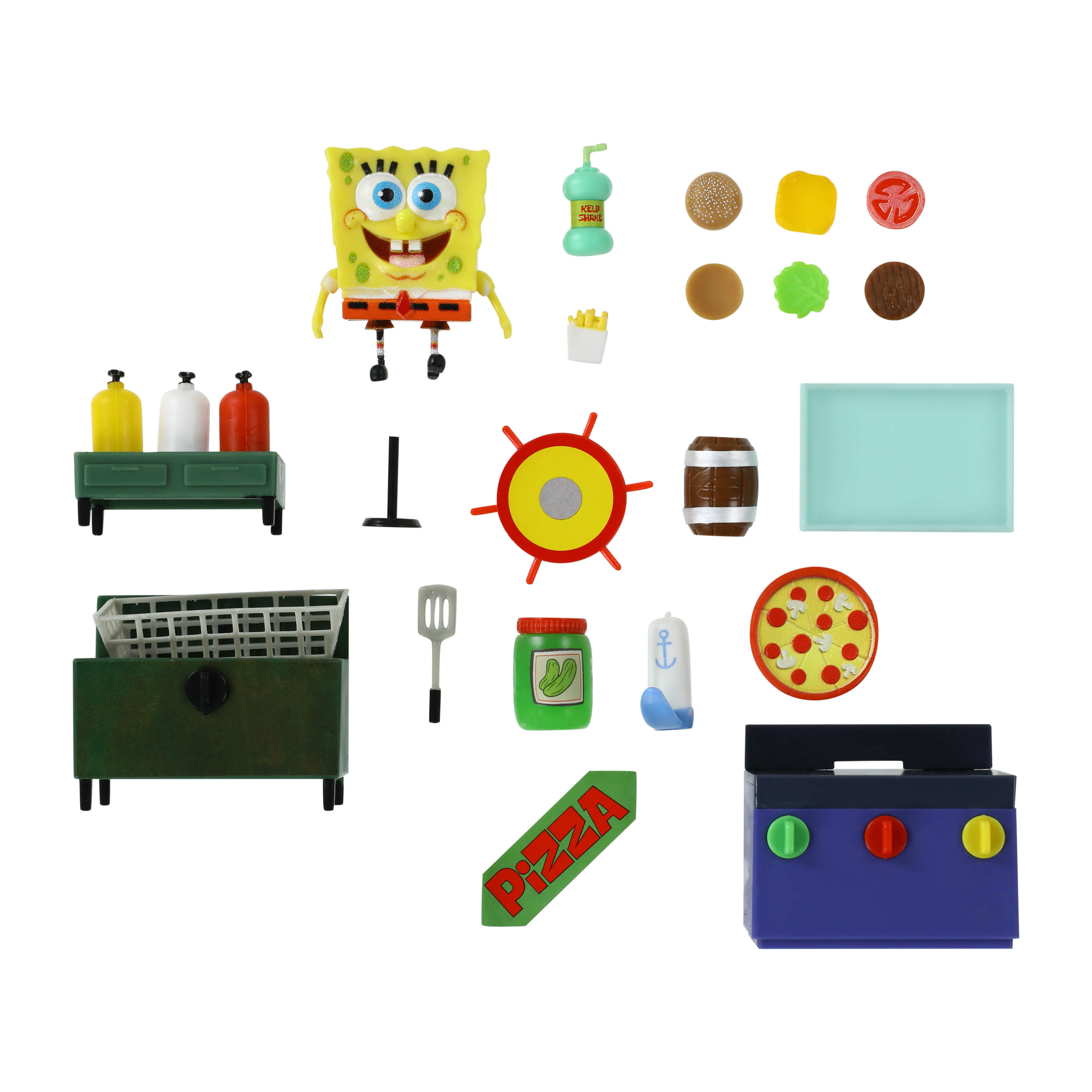 Real Life Krusty Krab Playset Spongebob Krabby Patty Toy Set Bundle