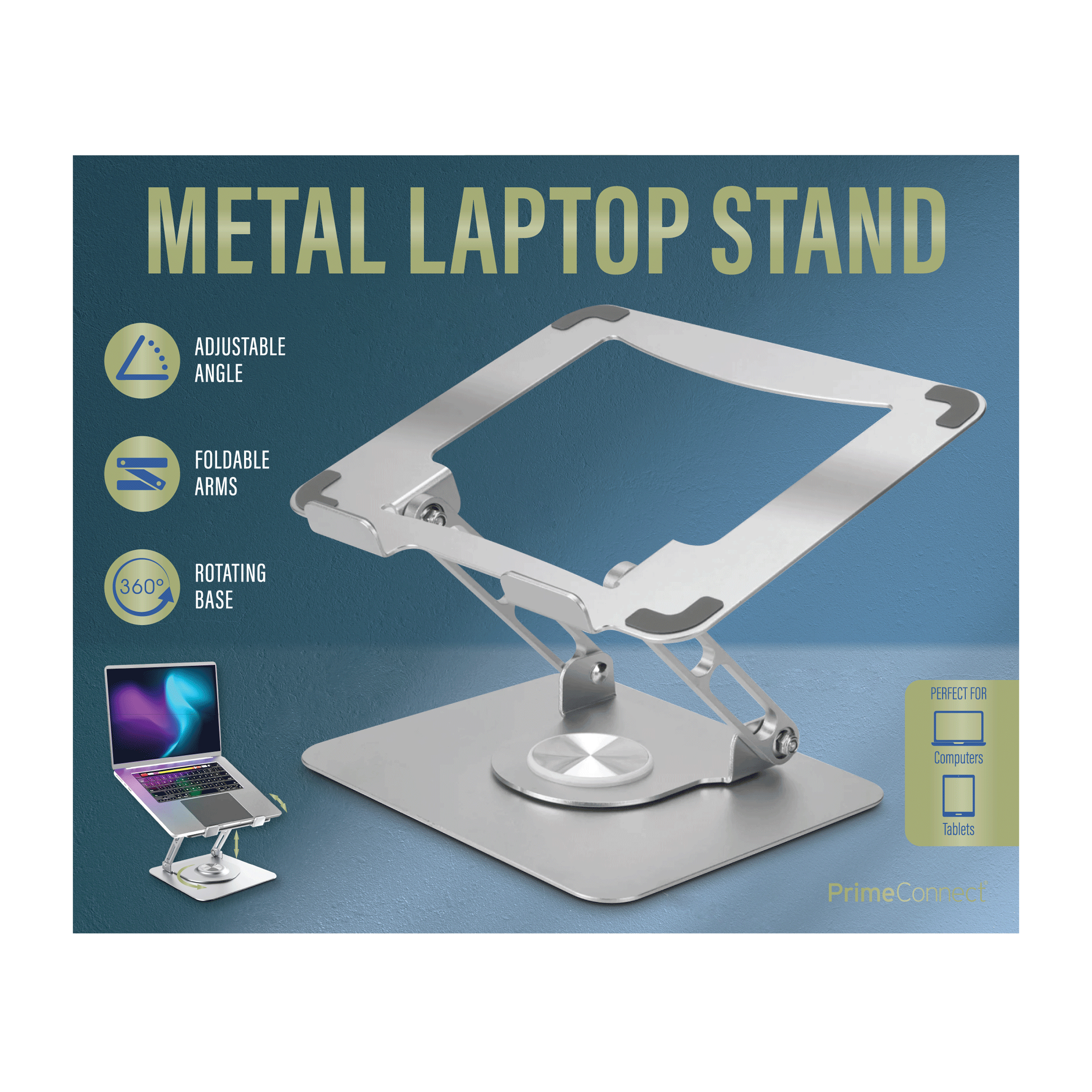 Prime Connect Metal Laptop Stand