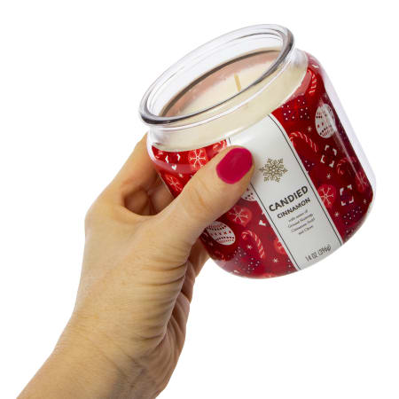 candle w/ gold lid 14oz | Five Below