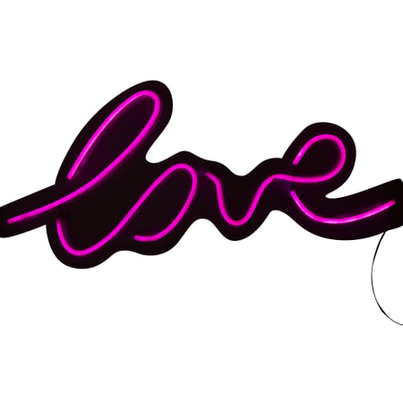 large 'love' script neon LED wall sign 27.5in | Five Below