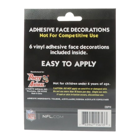philadelphia eagles® adhesive face decorations 6-count | Five Below