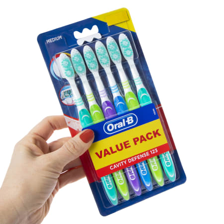 oral-b® cavity defense toothbrush value pack 6-count | Five Below