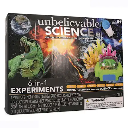 unbelievable science 6-in-1 experiments STEM kit | Five Below