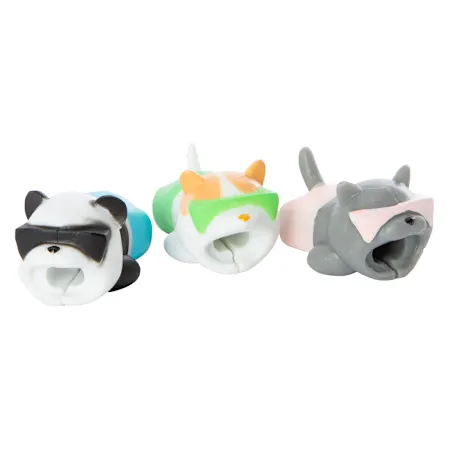 cable squad sunny pals animal cable accessories 3-count | Five Below