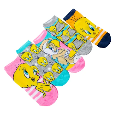 looney tunes™ ladies low-cut socks 5-pack | Five Below