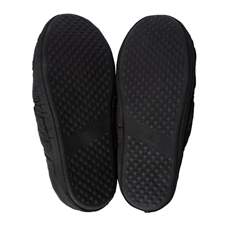 mens black quilted puffy slippers | Five Below