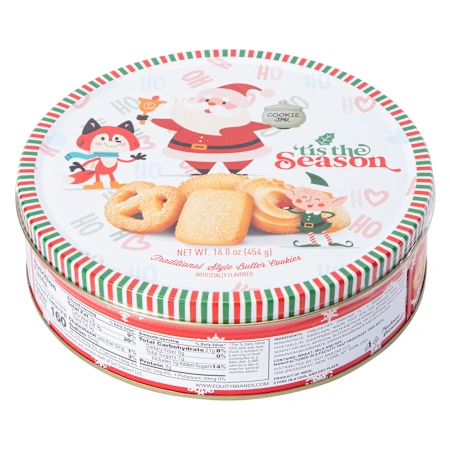'Tis The Season' Holiday Butter Cookies Tin 16oz | Five Below