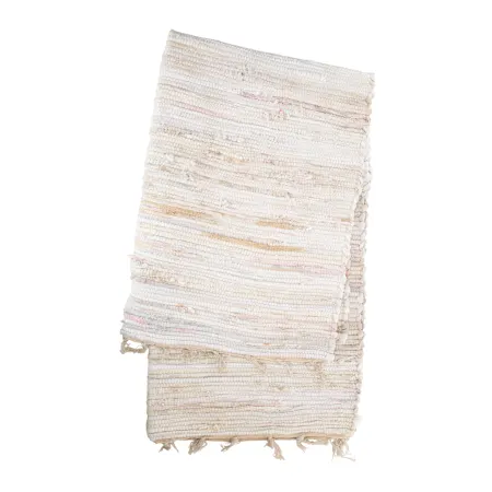 Handwoven White Chindi Rug 3ft x 5ft | Five Below
