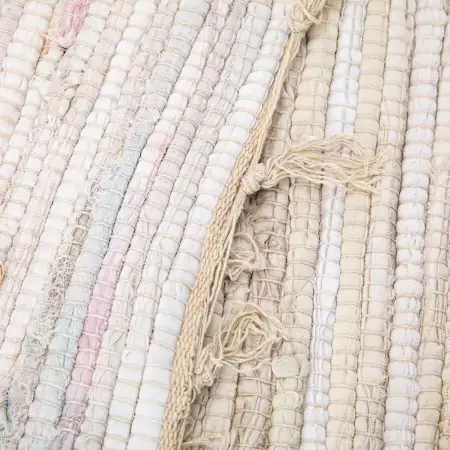 Handwoven White Chindi Rug 3ft x 5ft | Five Below