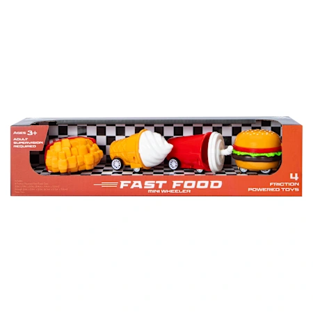 Fast Food Mini Wheeler Toy Cars 4-Count | Five Below