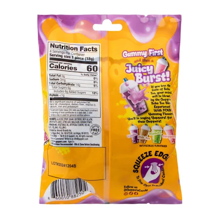 Gupperz® Boba Tea Blast! Gummy Liquid Filled Candy 2.54oz | Five Below