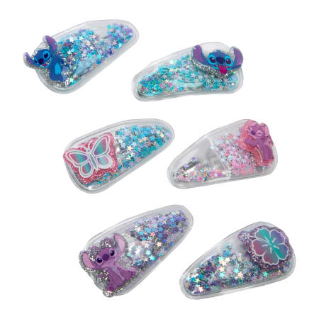 Disney Stitch Confetti Snap Clips 6-Count | Five Below