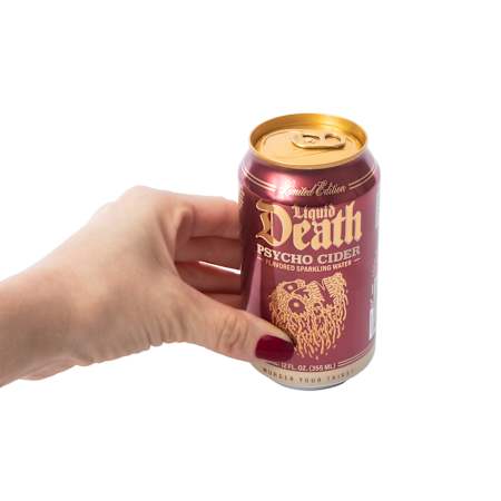 Liquid Death Limited Edition Psycho Cider Flavored Sparkling Water 12oz ...
