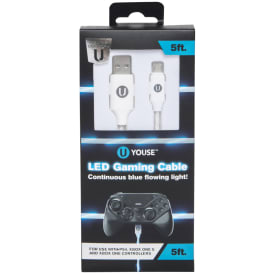 5ft LED controller charging cable for use with xbox and playstation ...