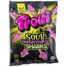 trolli sour watermelon sharks gummi candy bag 4.25oz | Five Below