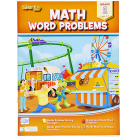 the smart alec series math word problems workbook - grade 2 | Five Below