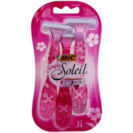 bic simply soleil 3-blade disposable razors for women 3-pack | Five Below