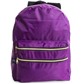 double front zipper pocket backpack 16in | Five Below