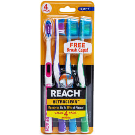 reach ultraclean toothbrushes 4-count | Five Below