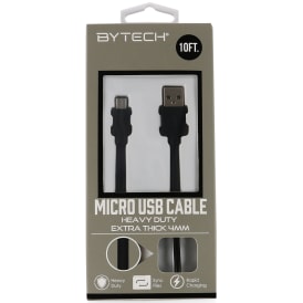 10ft Heavy-Duty Micro Usb Cable | Five Below