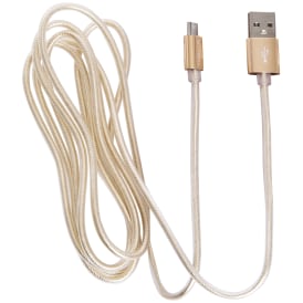 Chrome Braided Micro Usb Cable 6ft | Five Below
