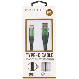 6ft USB Type-C heavy duty braided cable | Five Below
