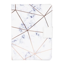 9in To 10in Tablet Folio Case - White Marble | Five Below