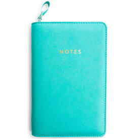 faux leather padded zipper journal | Five Below