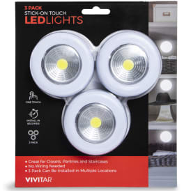3-Pack Led Stick-On Touch Lights | Five Below