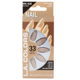 L.A. Colors® Nail Frill Nail Tips 33-Piece Kit - Natural Nude | Five Below