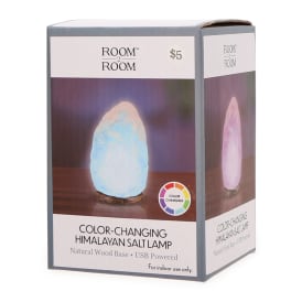 Color-Changing Himalayan Salt Lamp, Usb-Powered Approx. 6in | Five Below