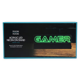 gamer' LED neon light w/ stand | Five Below