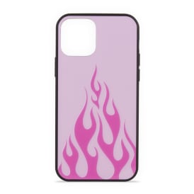 Iphone 12®/12 Pro® Tempered Glass Phone Case - Pink Flames | Five Below