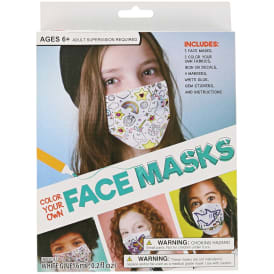 Color Your Own Face Mask Kit | Five Below