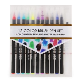 watercolor brush pens set 12-piece | Five Below