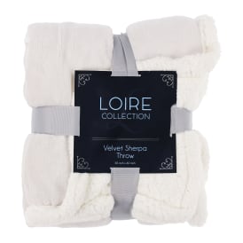 velvet & sherpa throw blanket 50in x 60in | Five Below