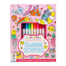 kaleidoscope sweet scents coloring & scented markers set | Five Below