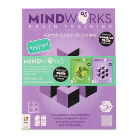mindworks training puzzle books bundle - left brain & right brain ...