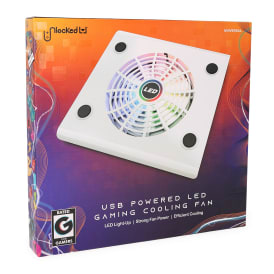 unlocked lvl™ usb-powered LED gaming cooling fan - white | Five Below