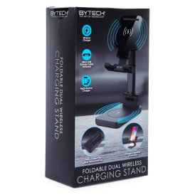 foldable dual wireless charger with phone stand, 5W x 2 | Five Below