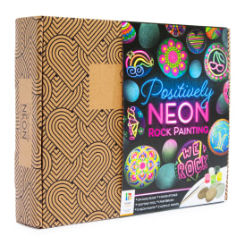 positively neon rock painting craft kit | Five Below